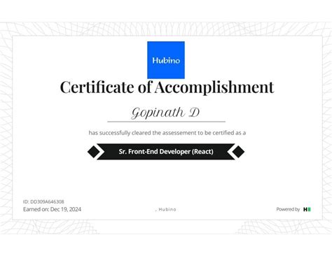 Gopinath Duraivel On Linkedin Hackerrank Hubino Ai Coding Developer React Frontenddeveloper