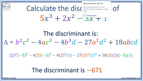 The Discriminant Of A Quadratic