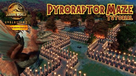 The Pyroraptor Maze Jwe2 Enclosure Tutorial Youtube