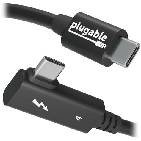 Plugable USB C To Right Angle USB C Thunderbolt 4