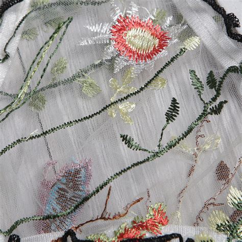 Free Shipping Sexy Summer Lace Bodysuit Women Floral Embroidery Party