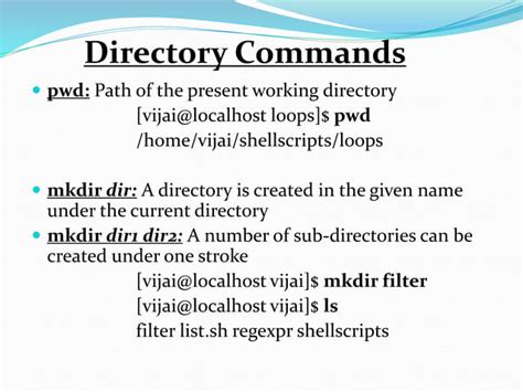 Basic Unix Commands Pptx