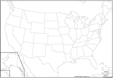 Контурные карты США