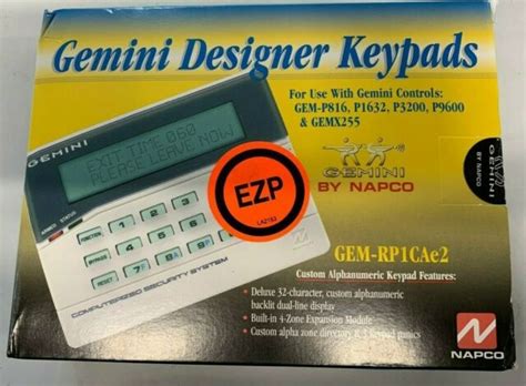 Napco Gem Rp1cae2 Keypad For Sale Online Ebay