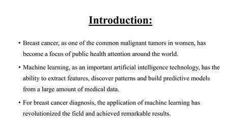 Prediction For Breast Cancer Using Various Machine Learning Algorithms