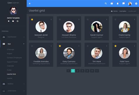 Lion Dark Multipurpose Bootstrap Admin Templates