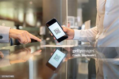 Qr Code Table Photos And Premium High Res Pictures Getty Images