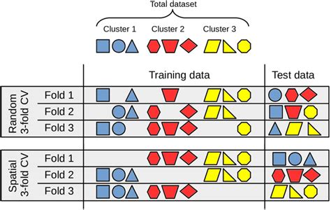 Concept Of Random And Spatial Cross Validation CV A Total Dataset