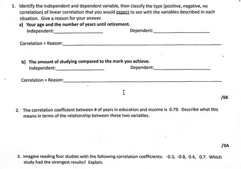 Solved Identify The Independent And Dependent Variable Then Chegg Com