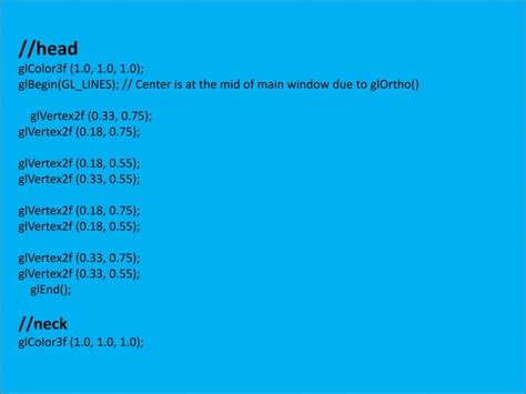 Robot In Opengl Using Line Function Ppt
