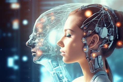 Premium Ai Image Robotics Or Ai Artificial Intelligence Connecting Interaction With Humanchat