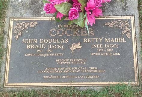 Betty Mabel Jago Cocker 1927 2002 Find A Grave Memorial