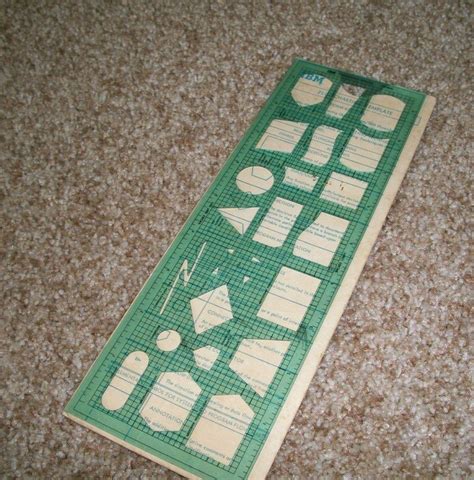 Vintage Ibm 360 Flowcharting Template Form X20 8020 W Original Paper Sleeve 3745080140