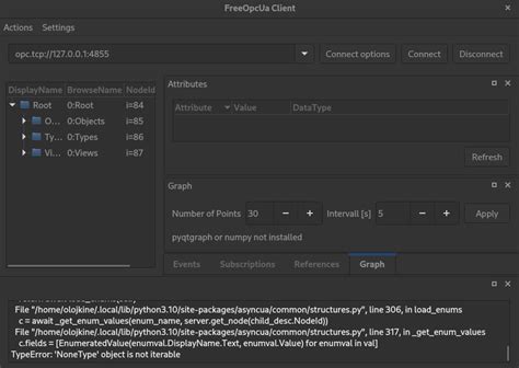 TypeError NoneType Object Is Not Iterable Raised From Asyncua Common