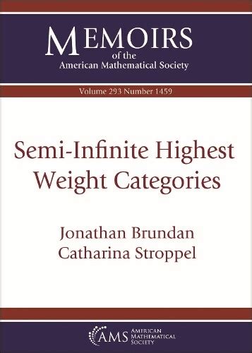 Jonathan Brundan Catharina Stropp Semi Infinite Highest Weight Categori