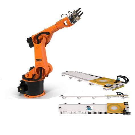 Kuka Kr30 6 Axis Robot Arm With Cngbs Linear Tracker For Palletizing