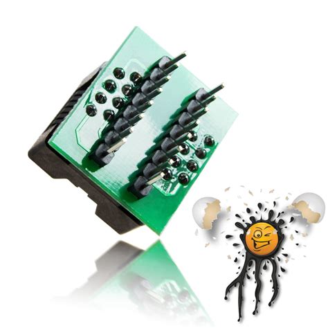 SOIC16 SOP16 To DIP16 EZ Socket Konverter – IoT powered by androegg.de