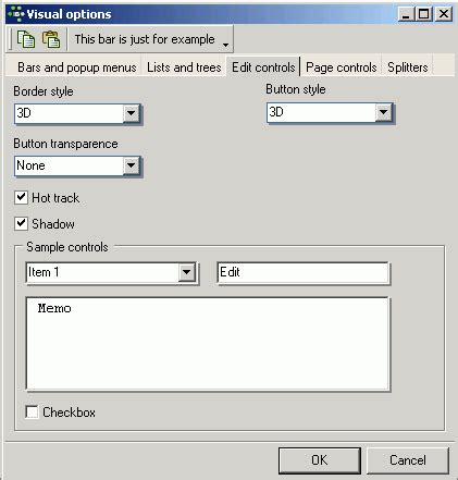 The Database Experts Doc Visual Options