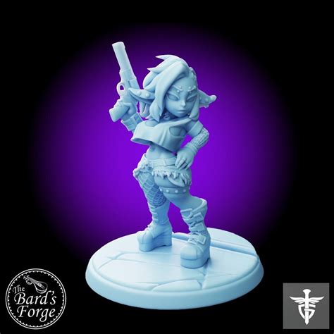 Leora Goth Fighter • Goblin • Twin Goddess • Miniature • 3d Resin