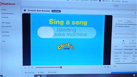 Cbeebies Karaoke Flash Animation 2003 2007 Youtube