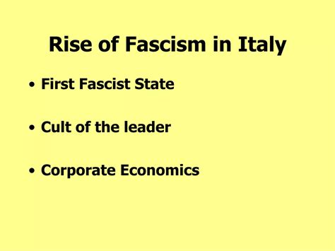 Fascism In Italy Ppt