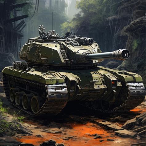 Premium Ai Image Future Tank Unrealistic So Future Technology Military Fiction Generative Ai