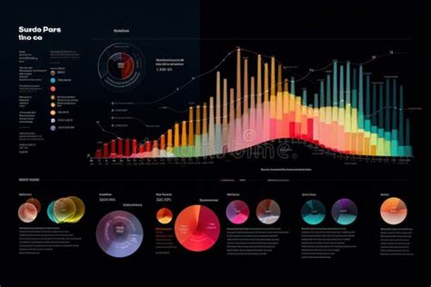 Data Visualization Of Graphs Beautiful Illustration Picture Stock