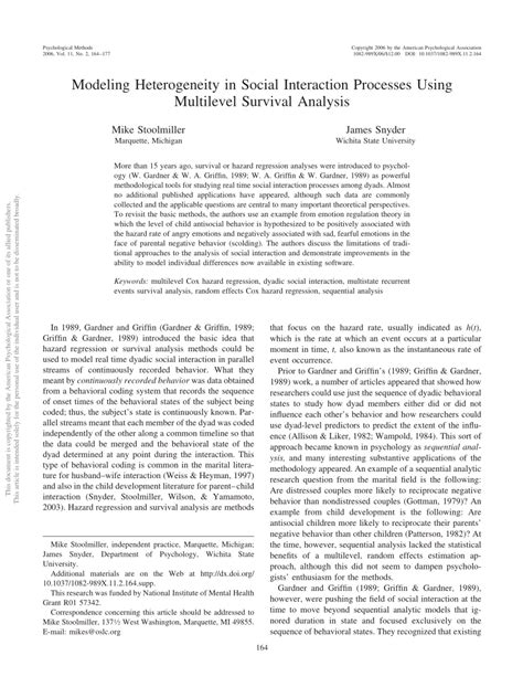 Modeling Heterogeneity In Social Interaction Processes Using Multilevel