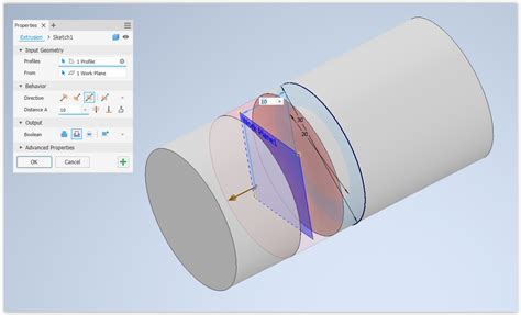 Direction Length Extrusion Cut Of A Ring Fails If From Plane Is Different From Sketch Plane