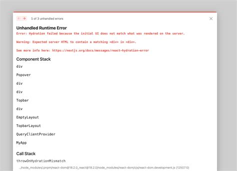 hydration error on pledge page · issue 620 · polarsource polar · github