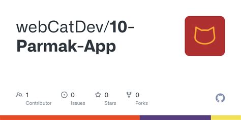 GitHub WebCatDev 10 Parmak App