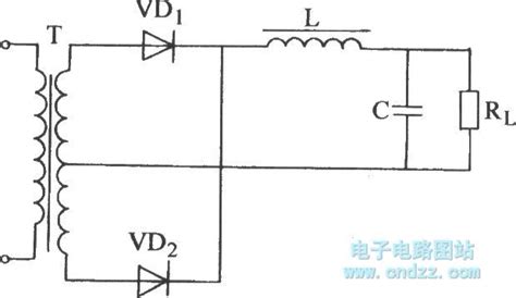 Single Phase Full Wave Rectifier Duplex Filter Circuit Basic Circuit Circuit Diagram