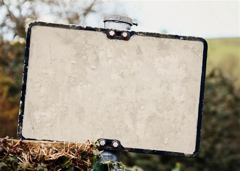 Blank Metal Sign Design Space Premium Photo Rawpixel