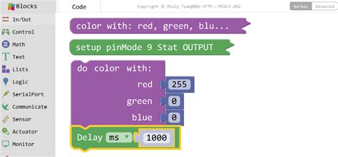 Graphical Programming Tutorial For Arduino Rgb Led