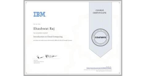 Shashwat Raj On Linkedin Completion Certificate For Introduction To Cloud Computing