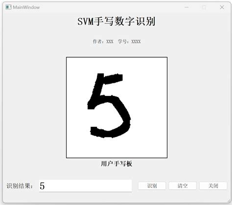基于python svm手写数字识别系统 mnist数据集 索炜达 猿创