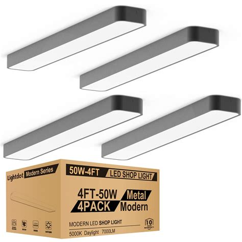 Flush Mount Led Garage Lights Monios L Led Shop Light 4ft 45w Lights