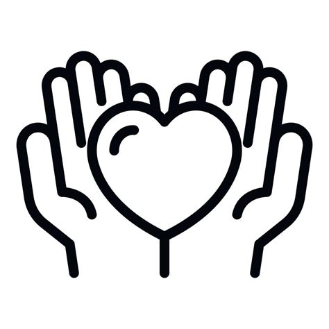 Love Care Icon Outline Style 15366738 Vector Art At Vecteezy