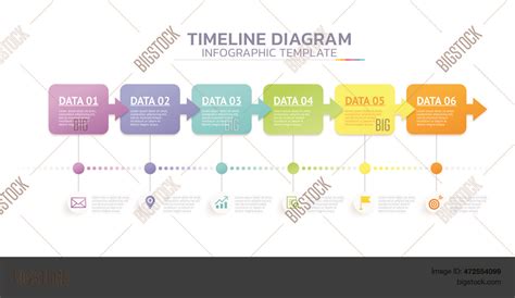 Timeline Diagram Vector And Photo Free Trial Bigstock