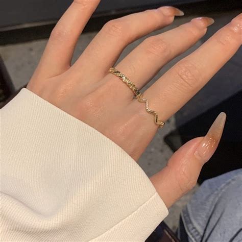 Jual Cod ️ Cincin Jari Telunjuk Geometris Model Terbuka Untuk Wanita Yy