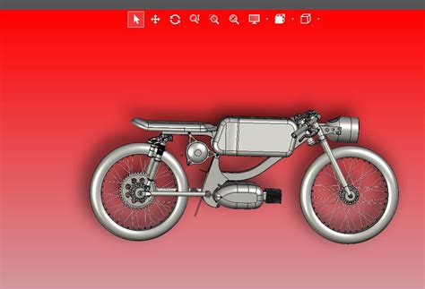 复古摩托美式哈雷太子狒狒机车 Step 模型图纸下载 懒石网