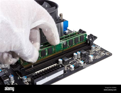 Installing Memory Module In DIMM Slot On Modern PC Computer Motherboard Stock Photo Alamy