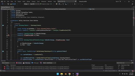 The Type Or Namespace Name ITimeProvider Could Not Be Found Unity Engine Unity Discussions