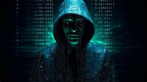 Premium Ai Image Anonymous Binary Code Hacker Under The Jacket Hood