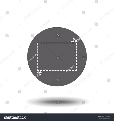 Illustration Cut Out Coupon Rectangle Shape Stock Vector Royalty Free 1115184806 Shutterstock