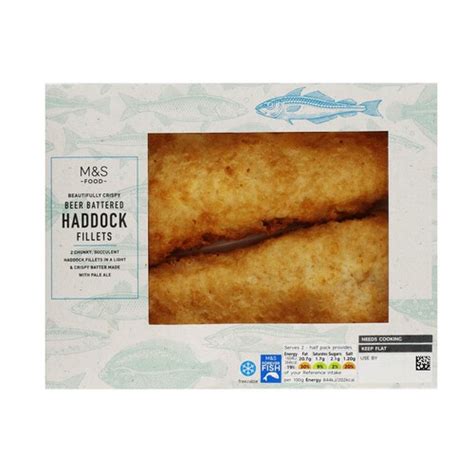 Mands Beer Battered Haddock Fillets Ocado