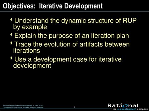 ppt rational unified process fundamentals module 6 iterative