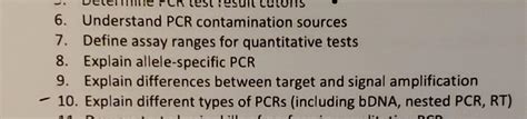 Solved 6 Understand Pcr Contamination Sources 7 Define