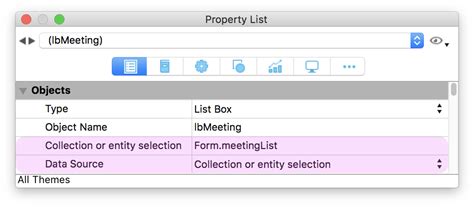 display an entity selection in a list box 4d blog