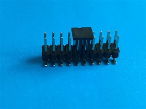 Straight Angle 10 Pin Smt Header Connector With 3a Ac Dc Rating Current 20mΩ Max 1000mΩ